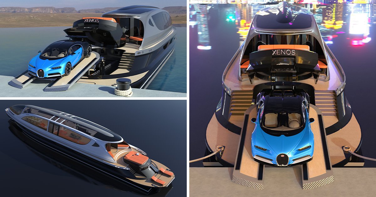 超豪華遊艇「自帶停船位 + Bugatti超跑」 一艘要天價「9.6億」：海上移動別墅 - boMb01